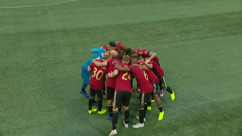 Clap Hug GIF by Atlanta United - Find & Share on GIPHY