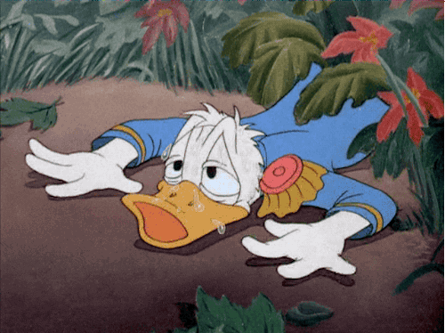 Donald Duck Crying Find And Share On Giphy