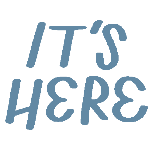 Its Here Sticker by CAUSEBOX for iOS & Android | GIPHY