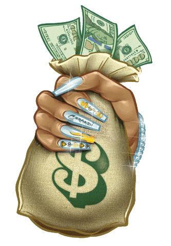 Money Secure The Bag Sticker by Ceraadi for iOS & Android | GIPHY