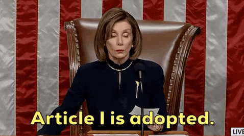 Nancy Pelosi Impeachment GIF by GIPHY News - Find & Share on GIPHY