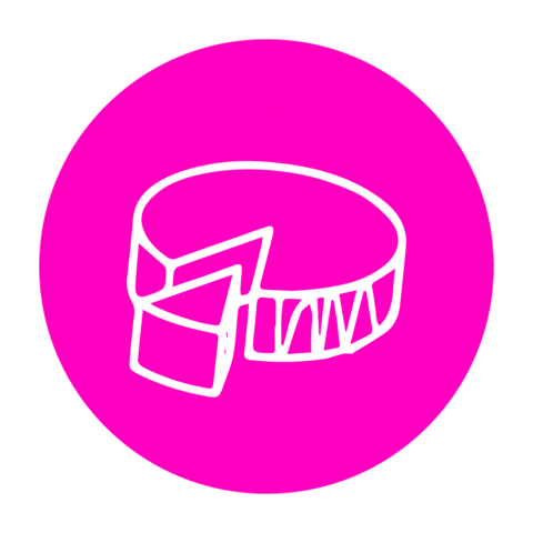 Cheese Wheel Sticker by The Larderhouse for iOS & Android | GIPHY