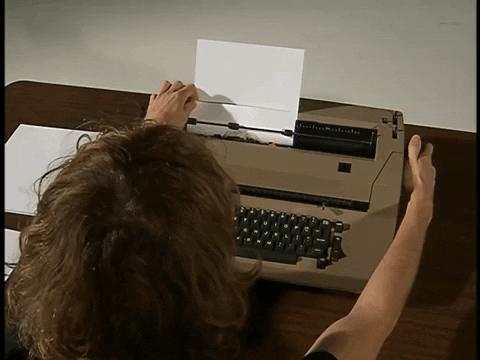 Black Tambourine Typewriter GIF by Beck - Find & Share on GIPHY