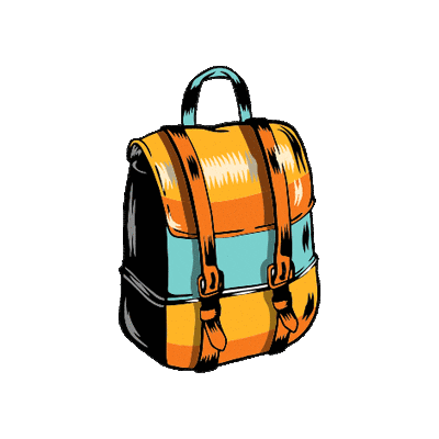 Backpack Hike Sticker by Jugendleiter-Blog for iOS & Android | GIPHY