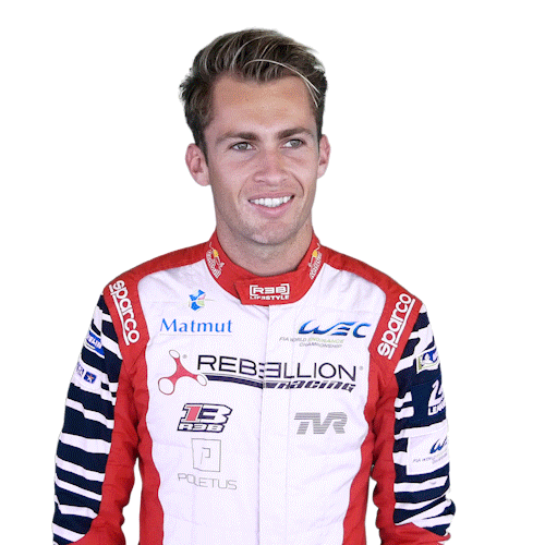 Fia Wec Gustavo Sticker by Rebellion Racing for iOS & Android | GIPHY