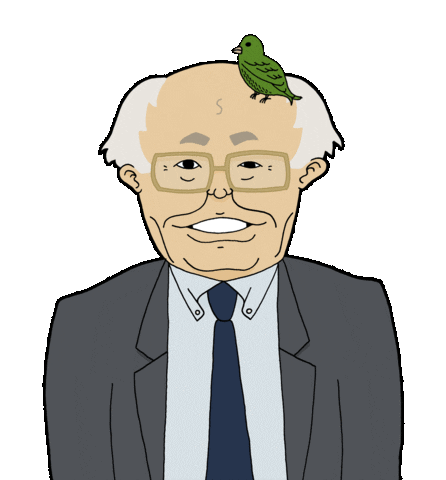 Bernie Sanders Animation Sticker by Robert Shaw for iOS & Android | GIPHY
