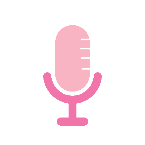 Mic Podcasting Sticker by Haute Takes Podcast for iOS & Android | GIPHY