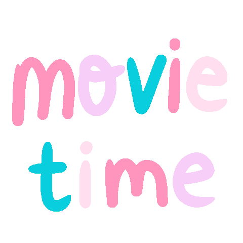 Movie Time Popcorn Sticker for iOS & Android | GIPHY