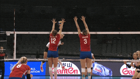 Hit Attack GIF by Volleyball World - Find & Share on GIPHY