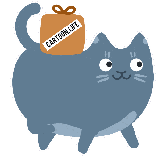 Cat Deliver Sticker by Iconka.com for iOS & Android | GIPHY