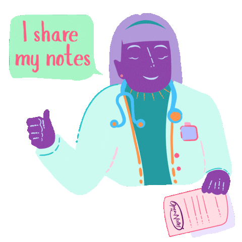 Health Yes Sticker by OpenNotes for iOS & Android | GIPHY