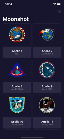 GitHub - vcolen/Moonshot: This is my version of the Moonshot app, the 8th project taught by Paul ...