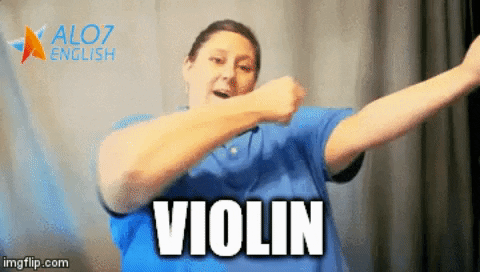 Violin Total Physical Response GIF by ALO7.com - Find & Share on GIPHY