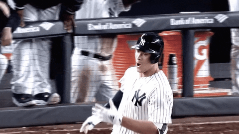Excited Home Run GIF by New York Yankees - Find & Share on GIPHY