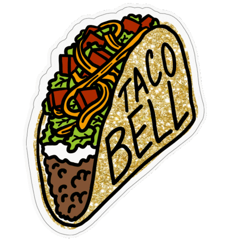 Celebrate New Year Sticker by Taco Bell for iOS & Android | GIPHY