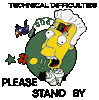 Technical Difficulties Simpsons Sticker by Kish for iOS & Android | GIPHY