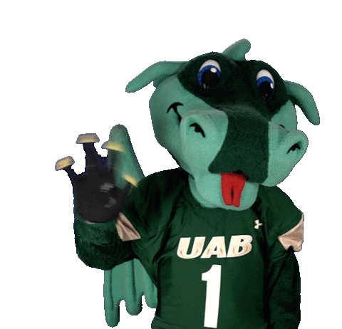 Excited Go Team Sticker by The University of Alabama at Birmingham for ...