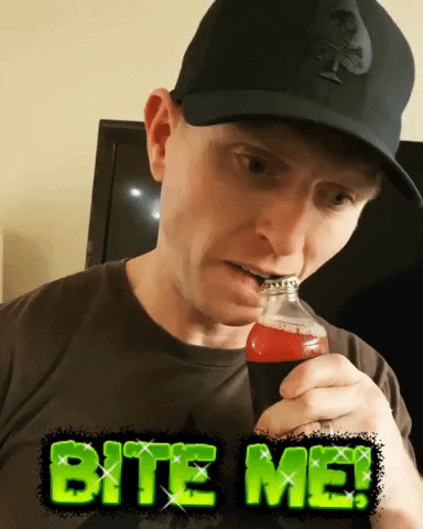 Drinks Bite Me GIF by TheMacnabs - Find & Share on GIPHY