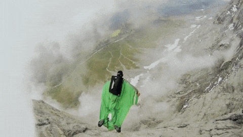 Wingsuit Base Jumping GIFs - Find & Share on GIPHY