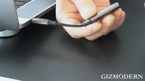 2-in-1 Type-C Male to 3.5mm Audio and Type-C Female Converter Extensio ...