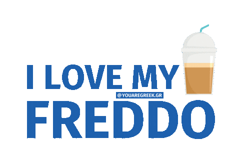 Freddo Cappuccino Frappe Sticker by DU BIST GRIECHE for iOS & Android ...