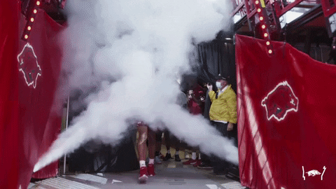 Ncaa Basketball Smoke GIF by Arkansas Razorbacks - Find & Share on GIPHY