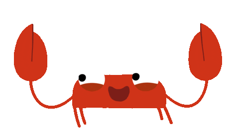 Happy Crab Sticker by Film Bilder for iOS & Android | GIPHY