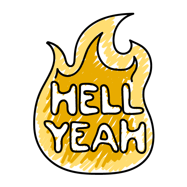 Fire Yes Sticker by Pressenger for iOS & Android | GIPHY