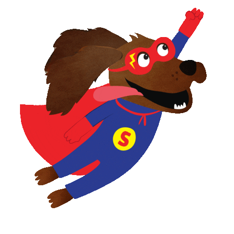 Dog Flying Sticker by Denzel's for iOS & Android | GIPHY