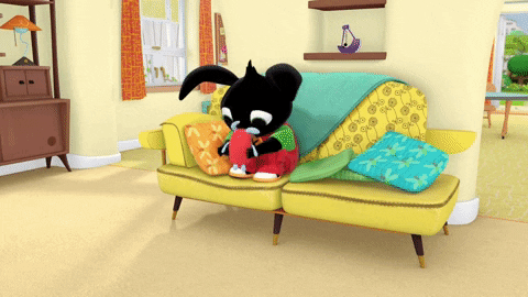 Phone Hiding GIF by Bing Bunny - Find & Share on GIPHY