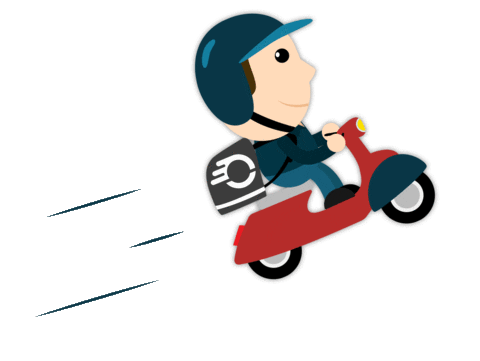 Gif Artist Delivery Sticker by MOOVIN for iOS & Android | GIPHY