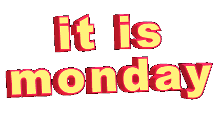 It Is Monday Sticker by Justin for iOS & Android | GIPHY
