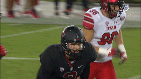 Football Running GIF by Pac12Network - Find & Share on GIPHY