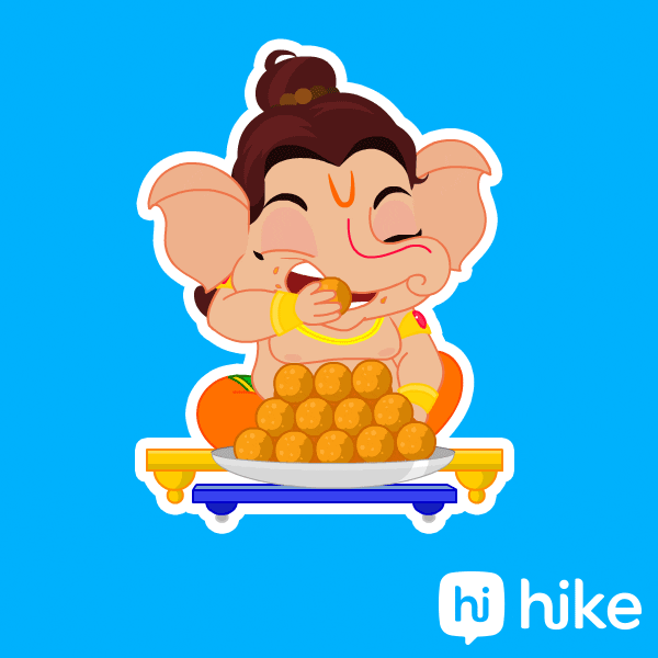 Ganesh Chaturthi Gif By Hike Sticker - Find & Share on GIPHY