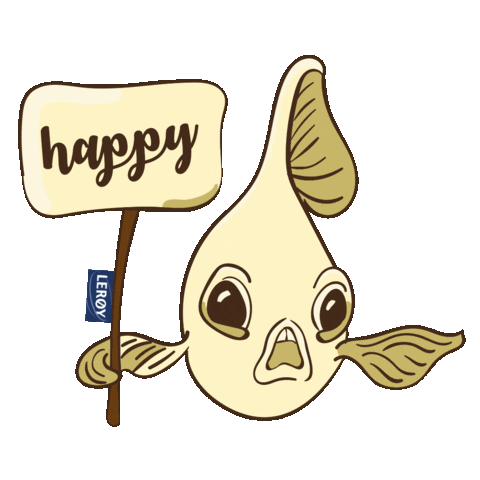 Happy Fish Sticker by Lerøy Seafood for iOS & Android | GIPHY