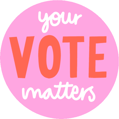 Voting Election Day Sticker by Bett Norris for iOS & Android | GIPHY