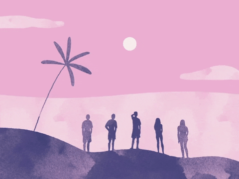 Palm Tree Animation GIF by Cat Chmaj - Find & Share on GIPHY