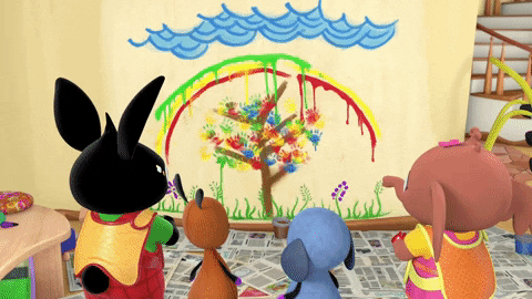 Rainbow Painting GIF by Bing Bunny - Find & Share on GIPHY
