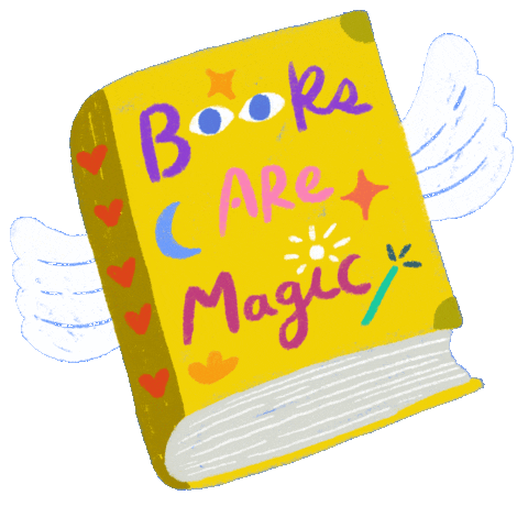 Currently Reading Back To School Sticker by INTO ACTION for iOS ...