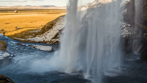 Waterfall Iceland GIF - Find & Share on GIPHY