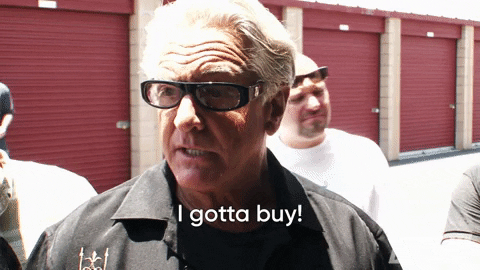 Bidding Storage Wars GIF by TrueReal - Find & Share on GIPHY
