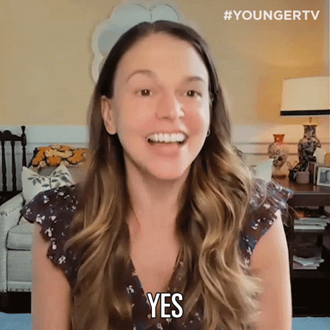 Sutton Foster Yes GIF by TV Land - Find & Share on GIPHY