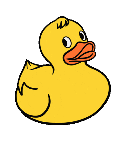 Duck Rubber Ducky Sticker by Bianca Bosso for iOS & Android | GIPHY