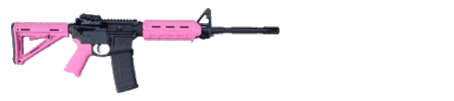 Pink Gun Sticker by Tampa Bay Girl Gang for iOS & Android | GIPHY