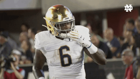 Notre Dame Football Celebration GIF by Notre Dame Fighting Irish - Find ...