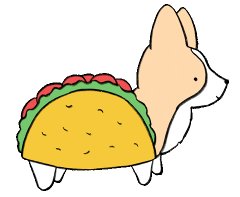 Dog Taco Sticker by Tiffbits for iOS & Android | GIPHY