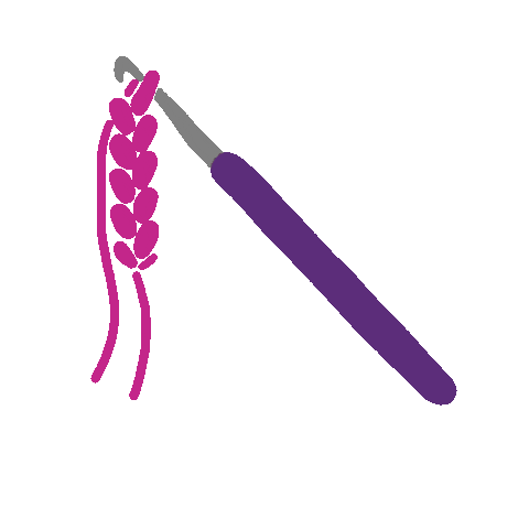 Crochet Knitting Sticker by kbarlowdesign for iOS & Android | GIPHY