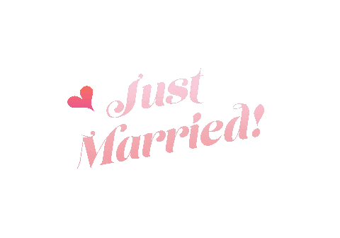 Just Married Wedding Sticker by The Vow Exchange for iOS & Android | GIPHY