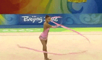 Rhythmic Gymnastics Ribbon GIF - Find & Share on GIPHY