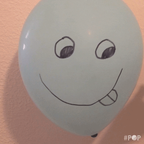 Balloon Burst GIF by GoPop - Find & Share on GIPHY